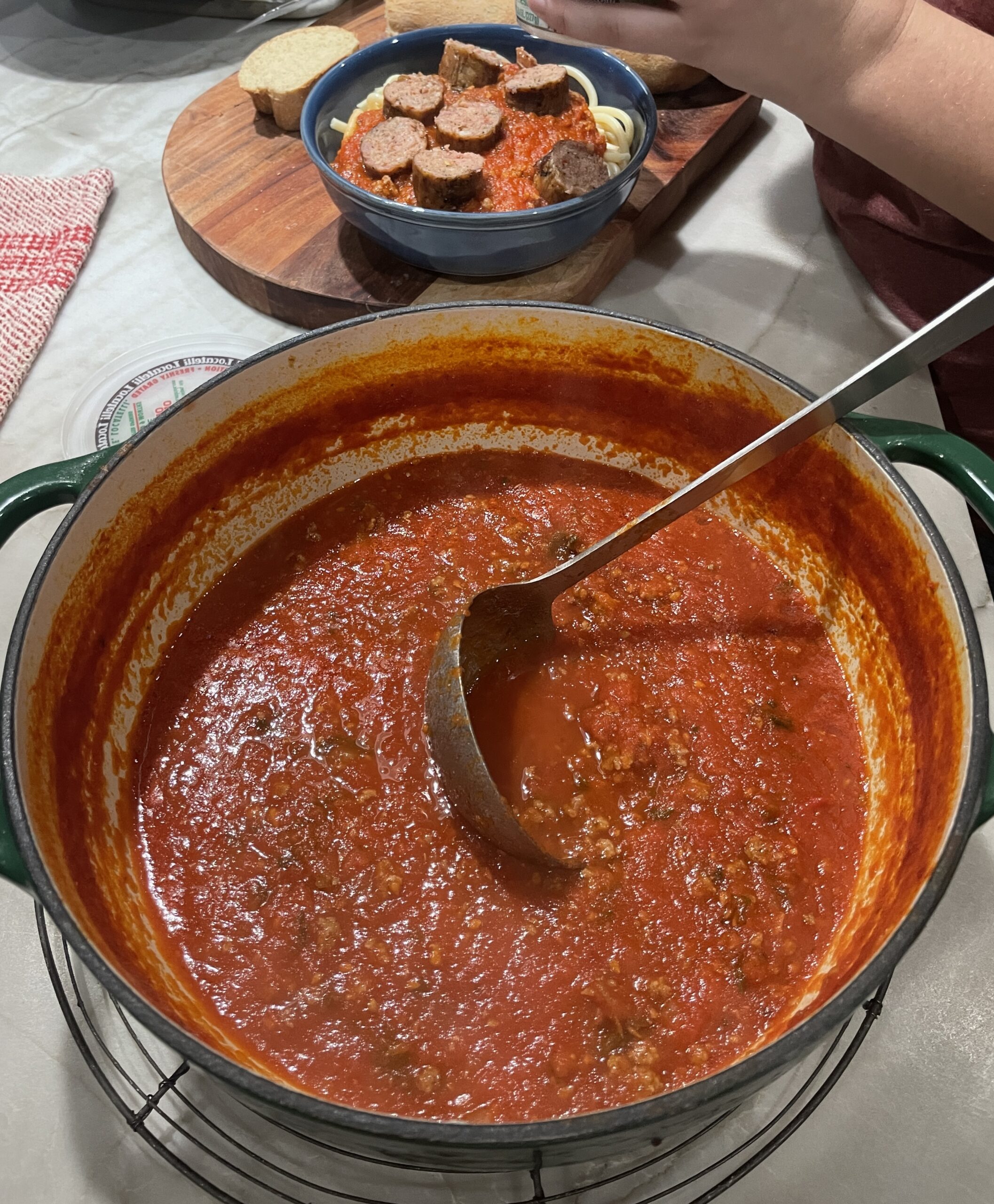 Authentic Italian Sunday Sauce - littlehousesimpleliving.com