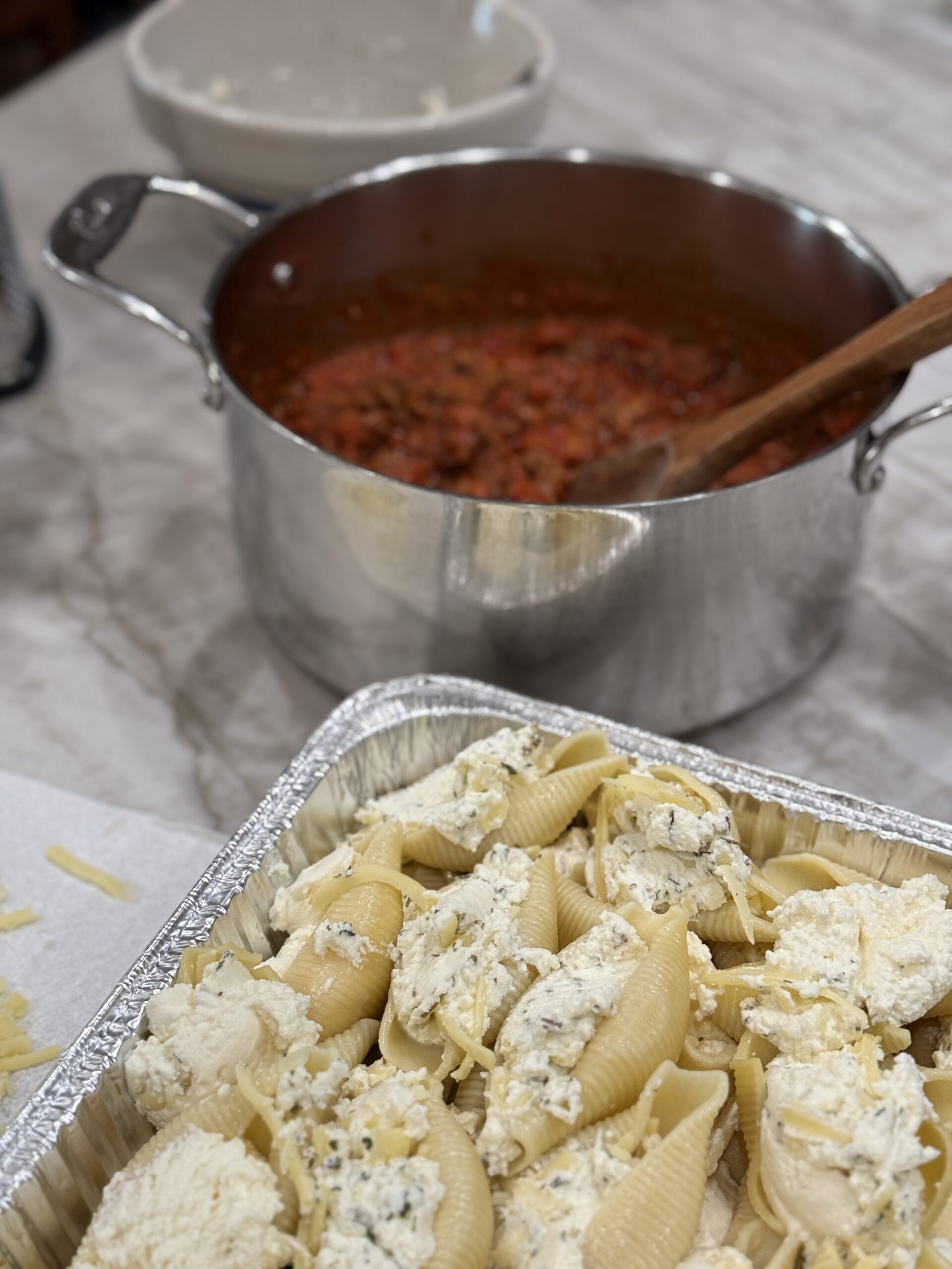 Classic Stuffed Shells - littlehousesimpleliving.com